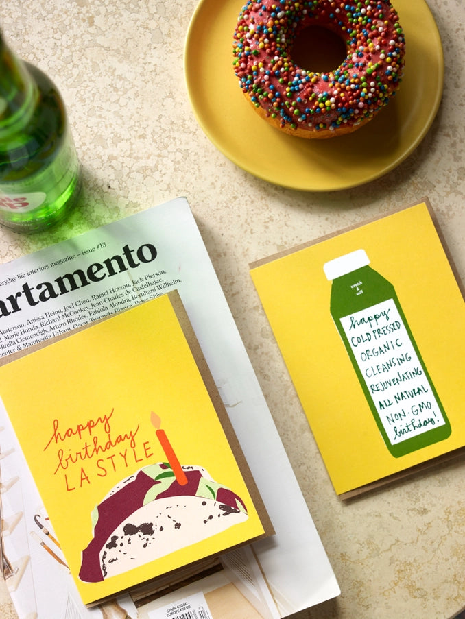 The Cold Pressed Birthday Card – Thread + Seed