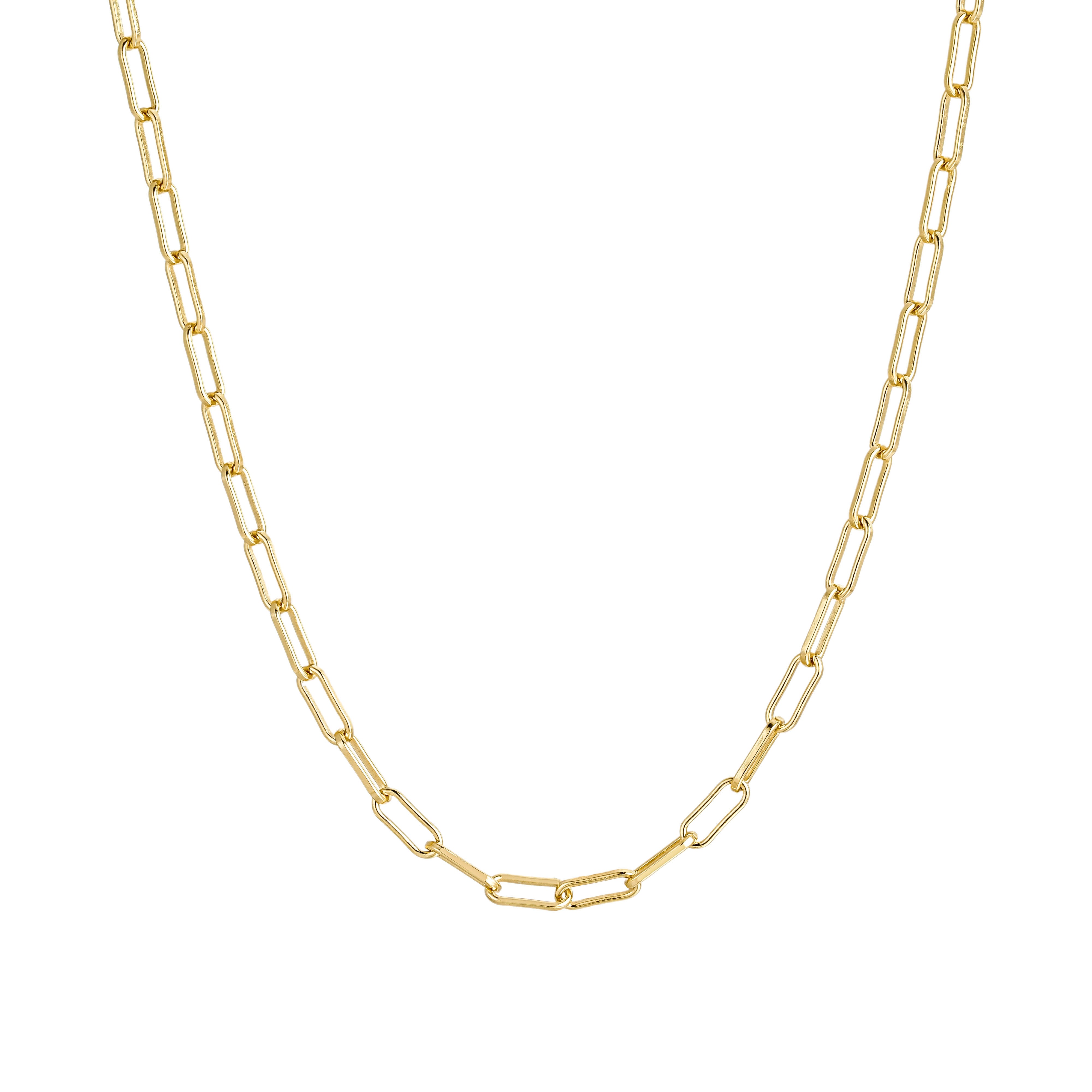 The 6.4mm Paperclip Chain Necklace – Thread + Seed