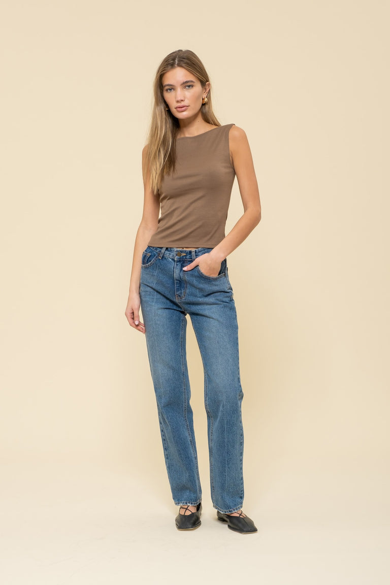 The Tarrah Boatneck Sleeveless Top – Thread + Seed