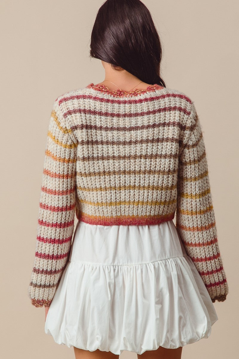 The Alexis Gradation Stripe Sweater Top – Thread + Seed