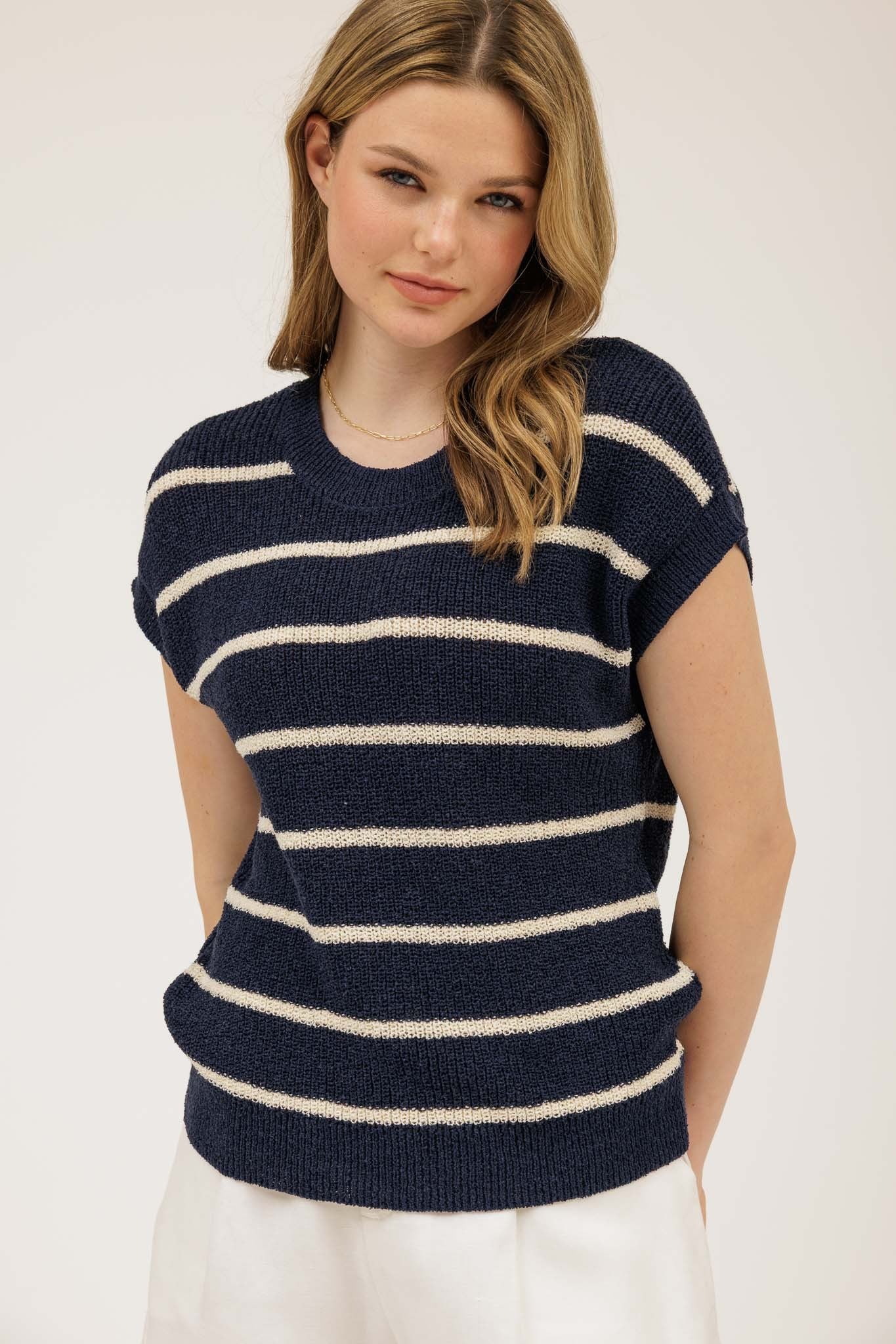 The Dylan Stripe Knit Top – Thread + Seed