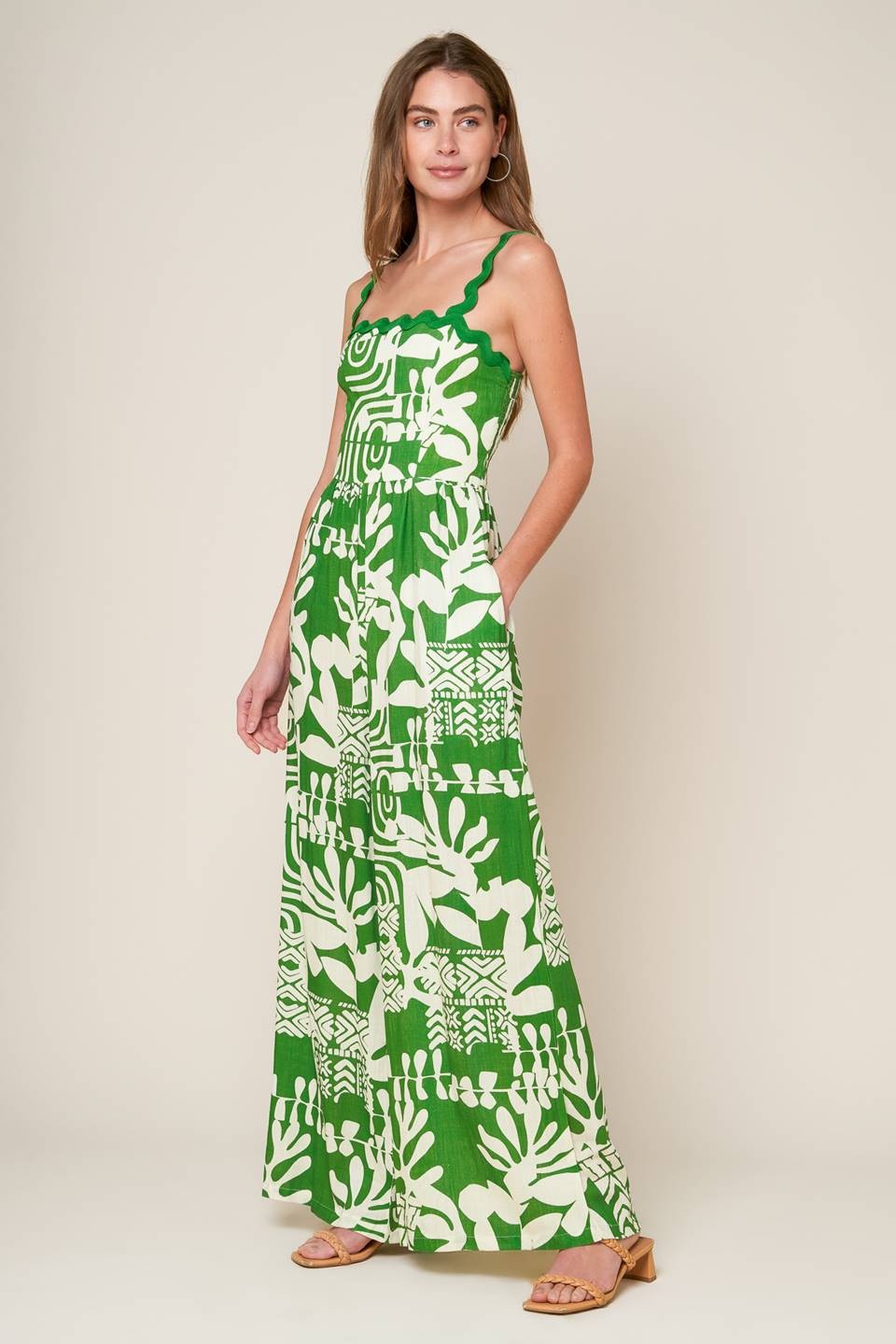 The Fernanda Printed Ric Rac Jumpsuit – Thread + Seed