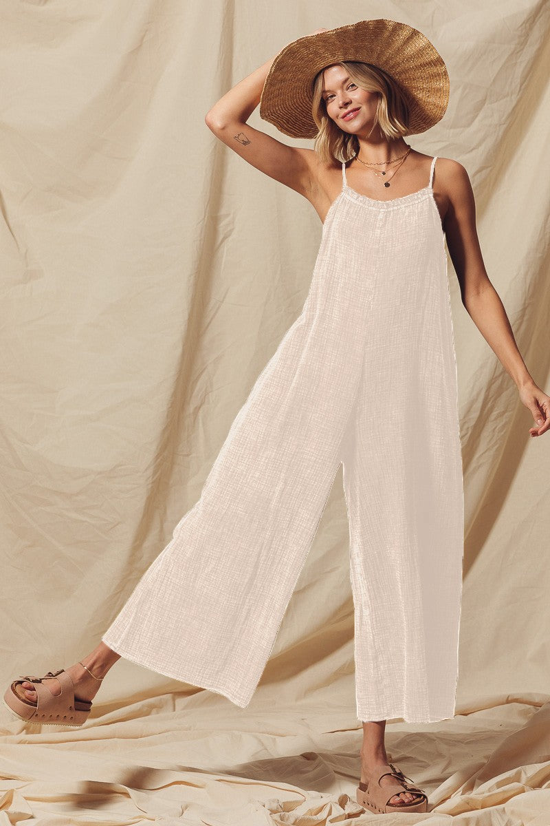 The Lorielle Crinkle Gauze Overalls – Thread + Seed