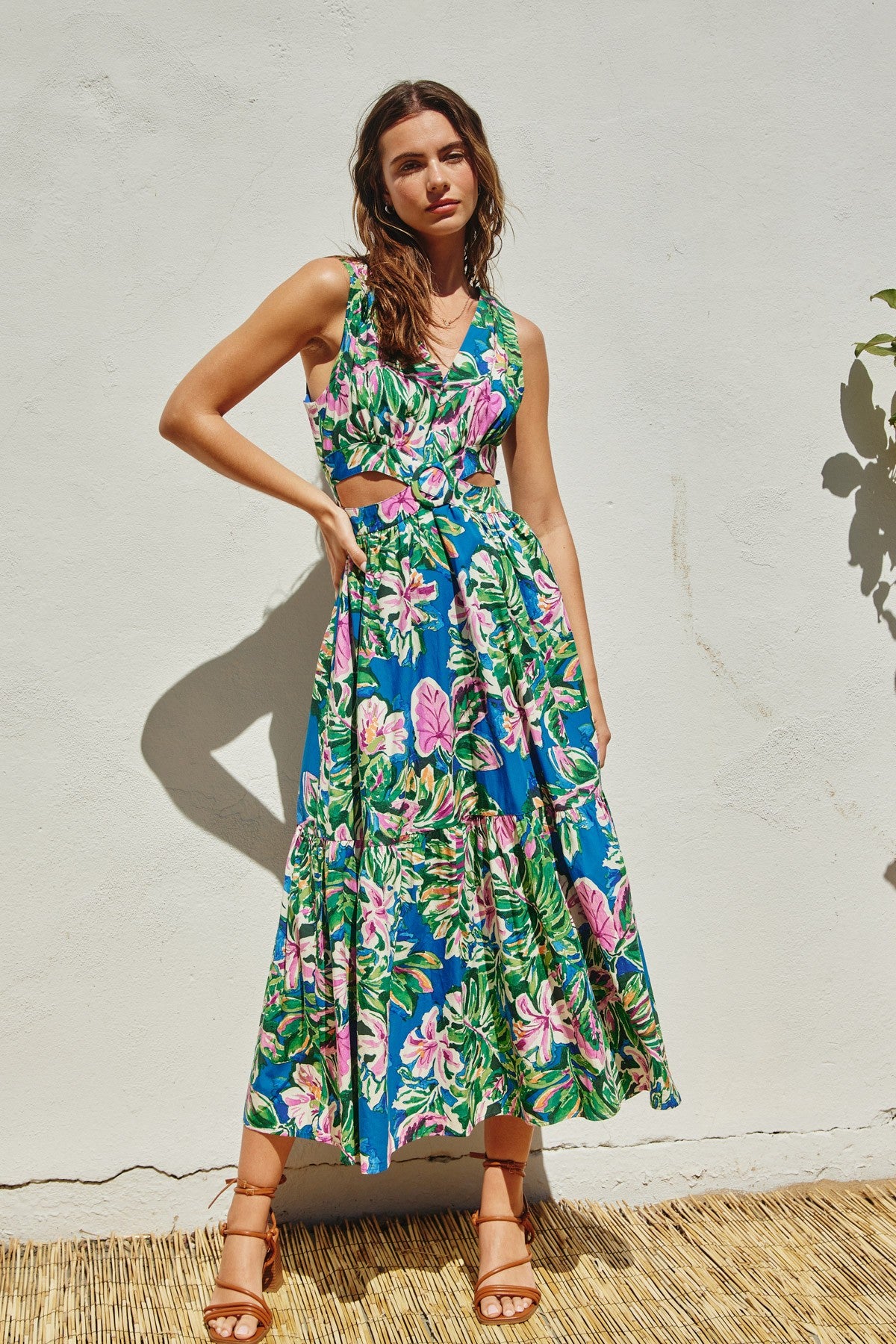 The Mika Hibiscus Cut Out Dress – Thread + Seed