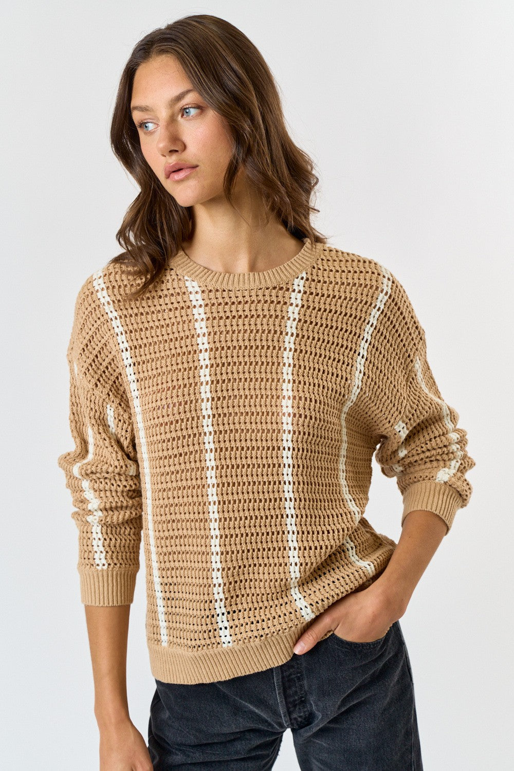 The Mazzy Stripe Sweater Top – Thread + Seed
