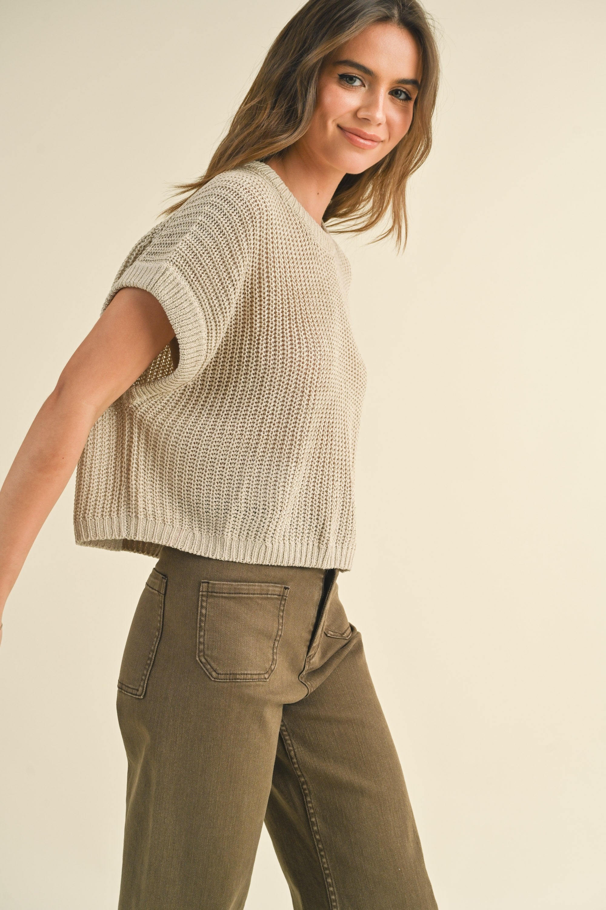 The Nila Dolman Stone Solid Knitted Top – Thread + Seed
