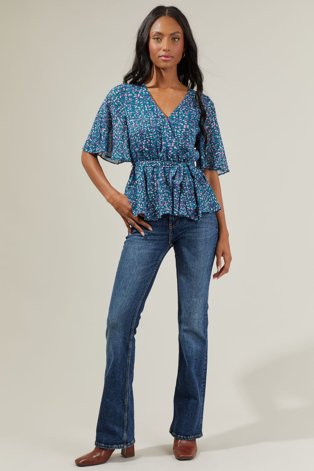 The Riley Peplum Blouse – Thread + Seed