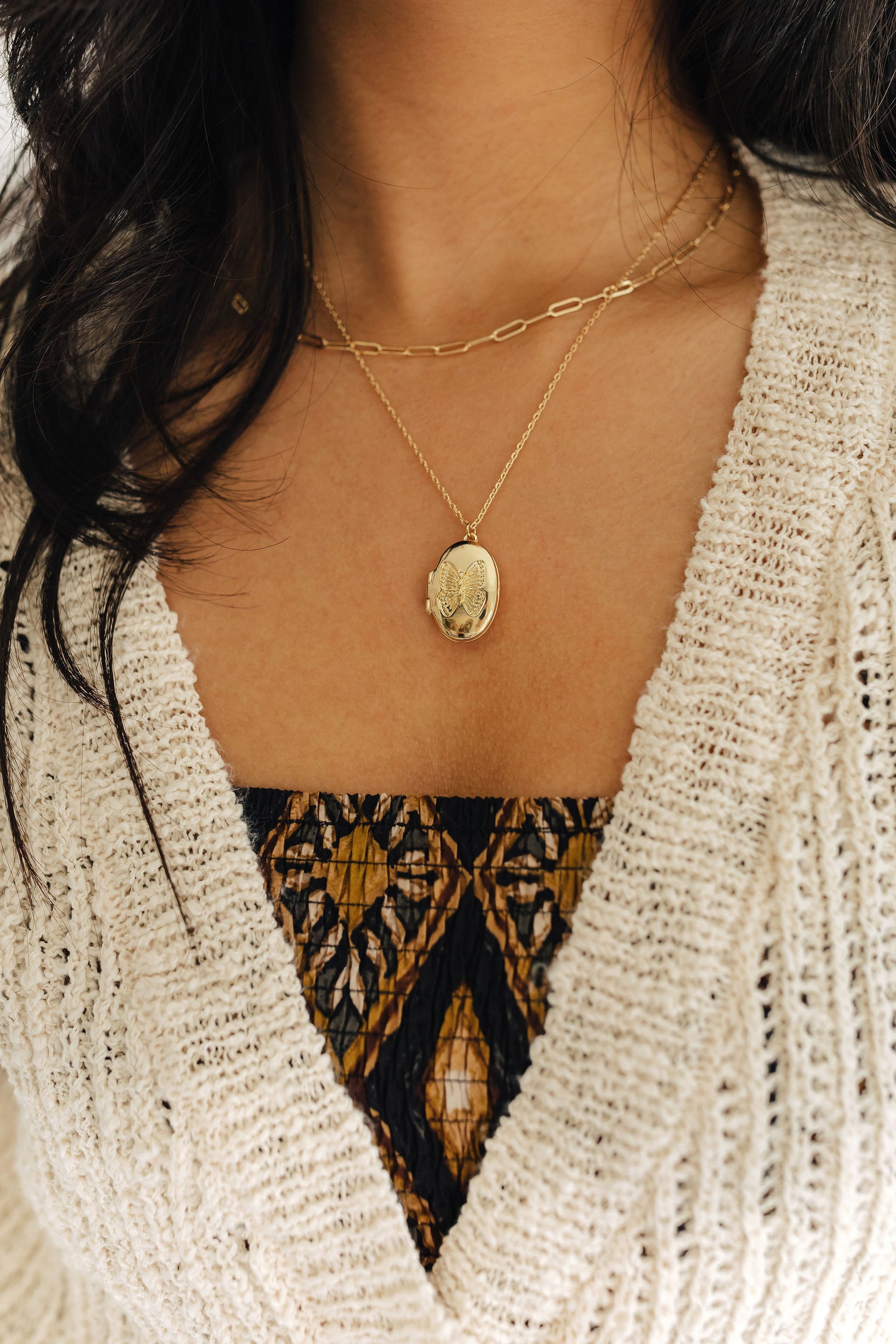 The Brass Butterfly Locket – Thread + Seed