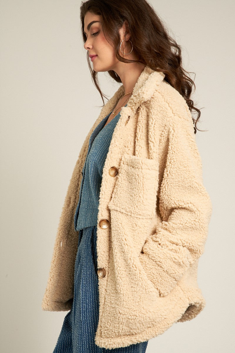 The Bambi Oversized Sherpa Jacket – Thread + Seed