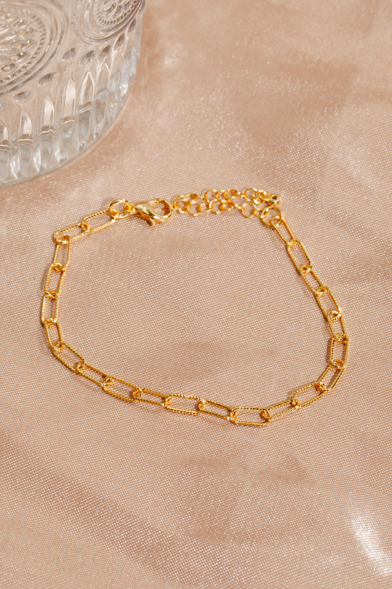 The Miranda Paperclip Dainty Bracelet – Thread + Seed