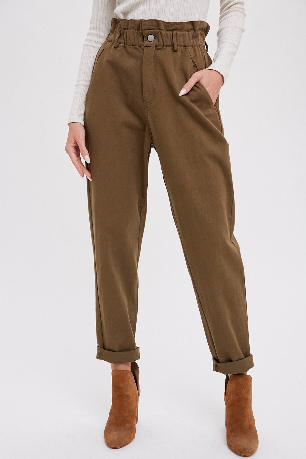 The Skyler High Waisted Paper Bag Pants – Thread + Seed