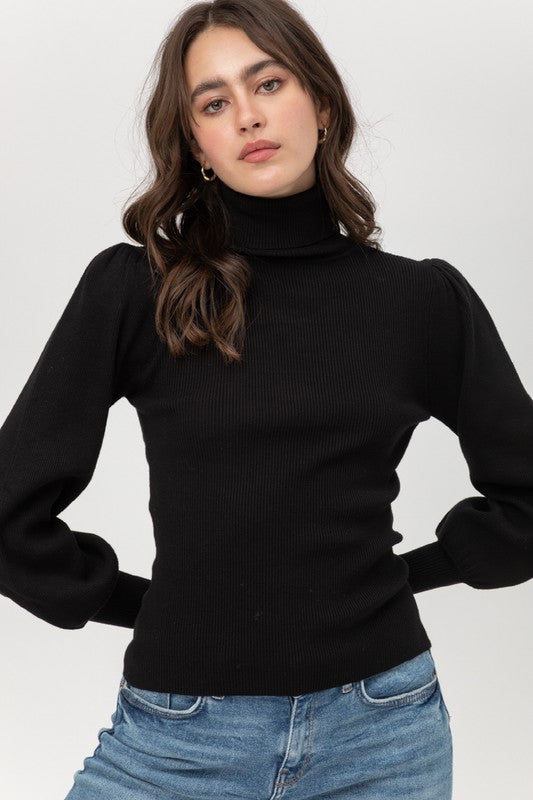 The Hannah Puff Sleeve Sweater Top – Thread + Seed