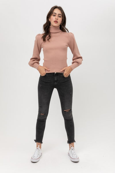 The Hannah Puff Sleeve Sweater Top – Thread + Seed