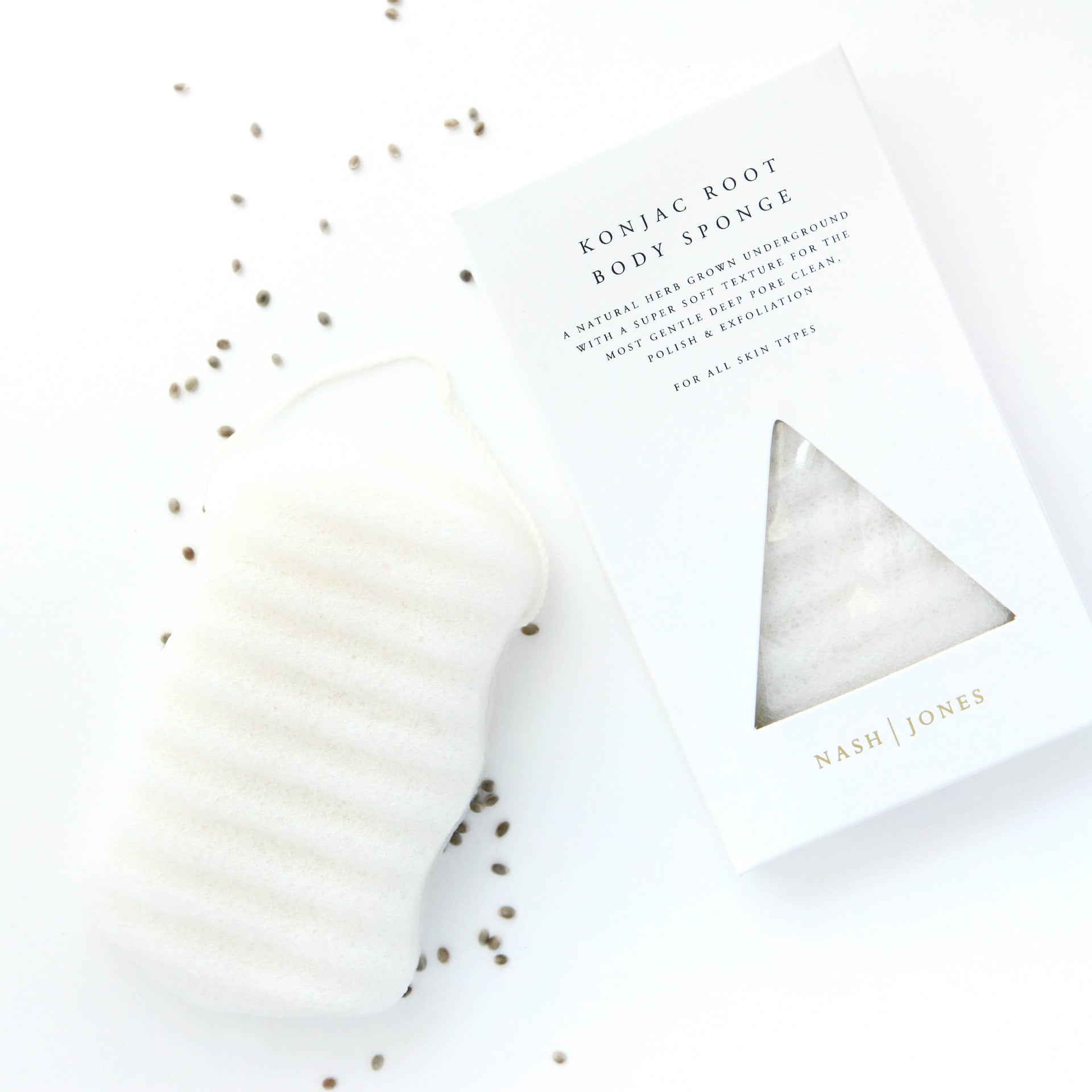 Pure Konjac Body Sponge by Nash and Jones – Thread + Seed