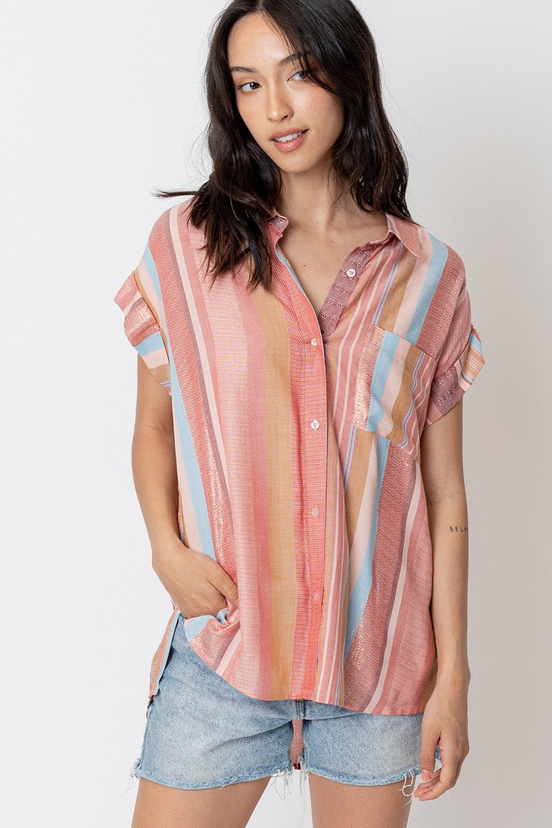 The Macy Glow Striped Top – Thread + Seed