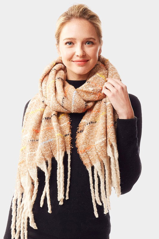 The Mara Colorful Stitch Scarf – Thread + Seed