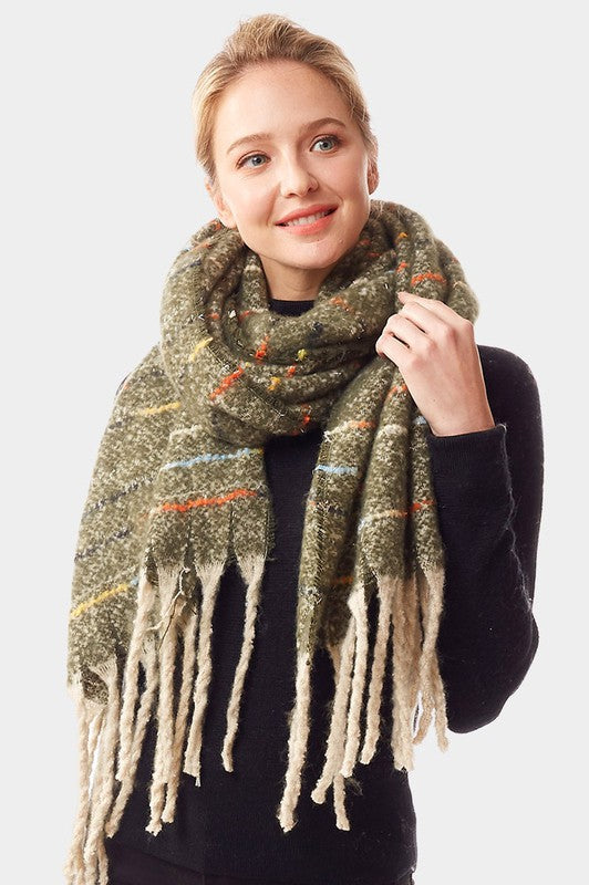 The Mara Colorful Stitch Scarf – Thread + Seed