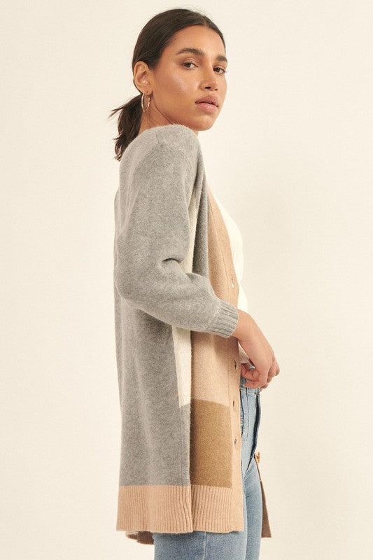 The Shannon Color Block Cardigan – Thread + Seed