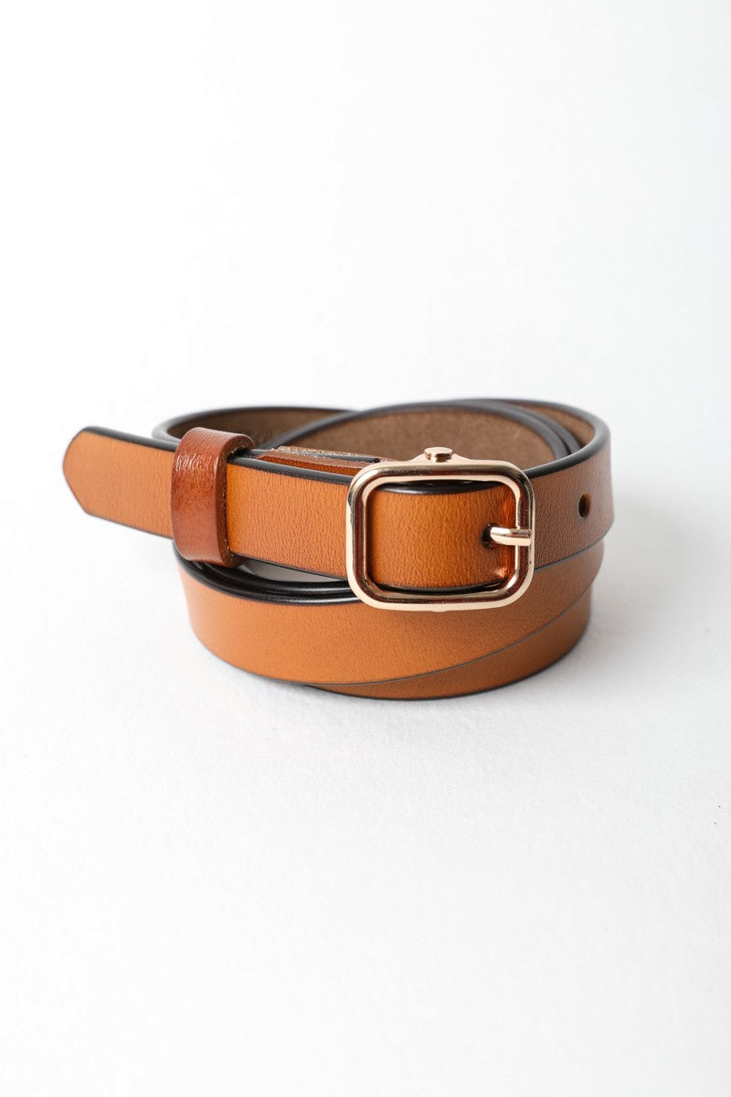 The Classic Skinny Leather Belt – Thread + Seed