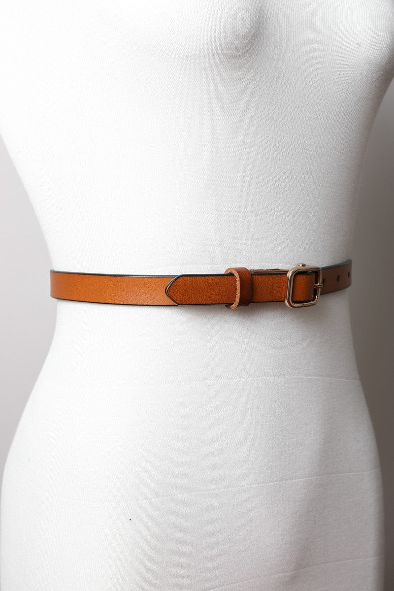 The Classic Skinny Leather Belt – Thread + Seed