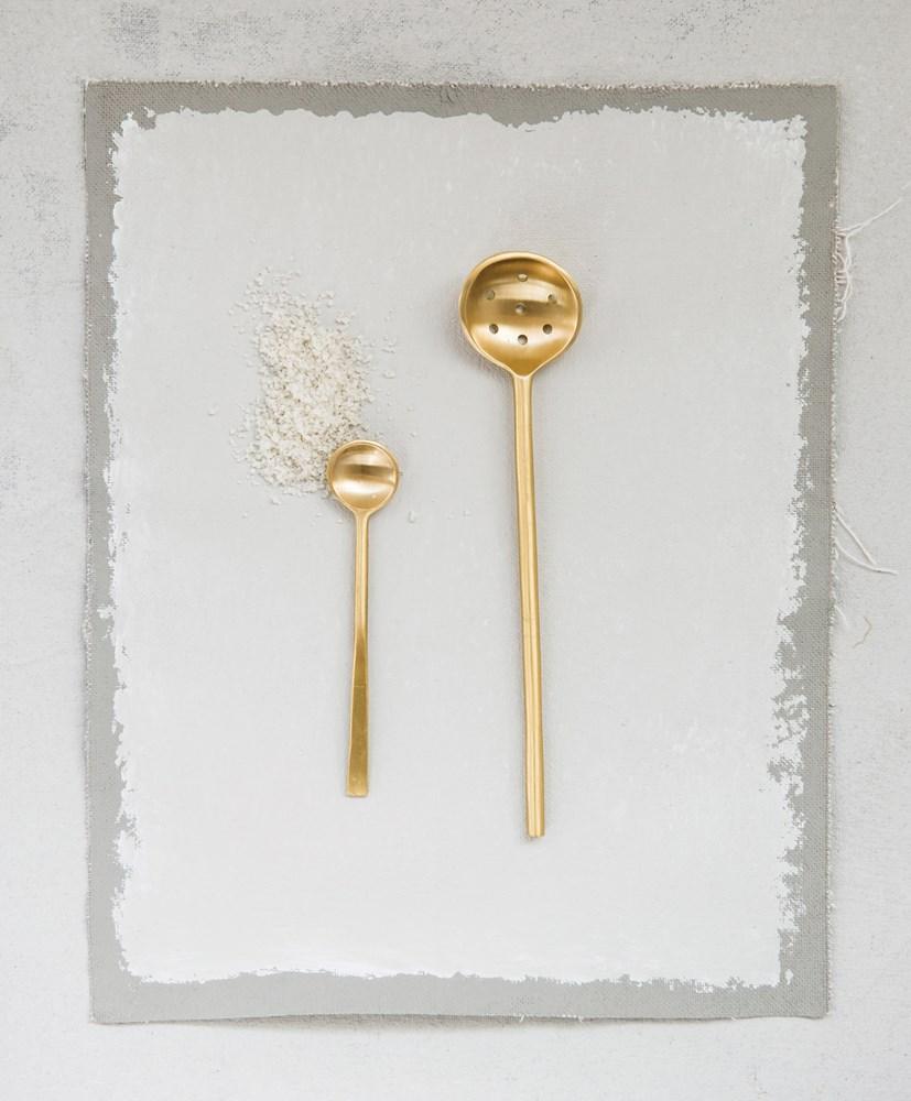 Perforated Brass Spoon – Thread + Seed
